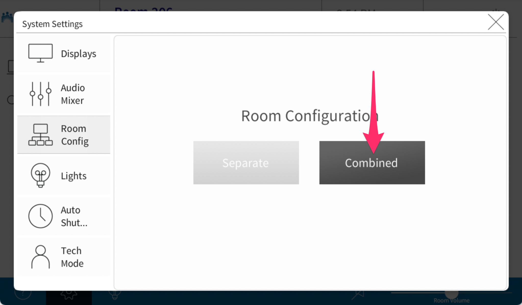 How to Combine Rooms using a Crestron Panel – KP School of Medicine IT
